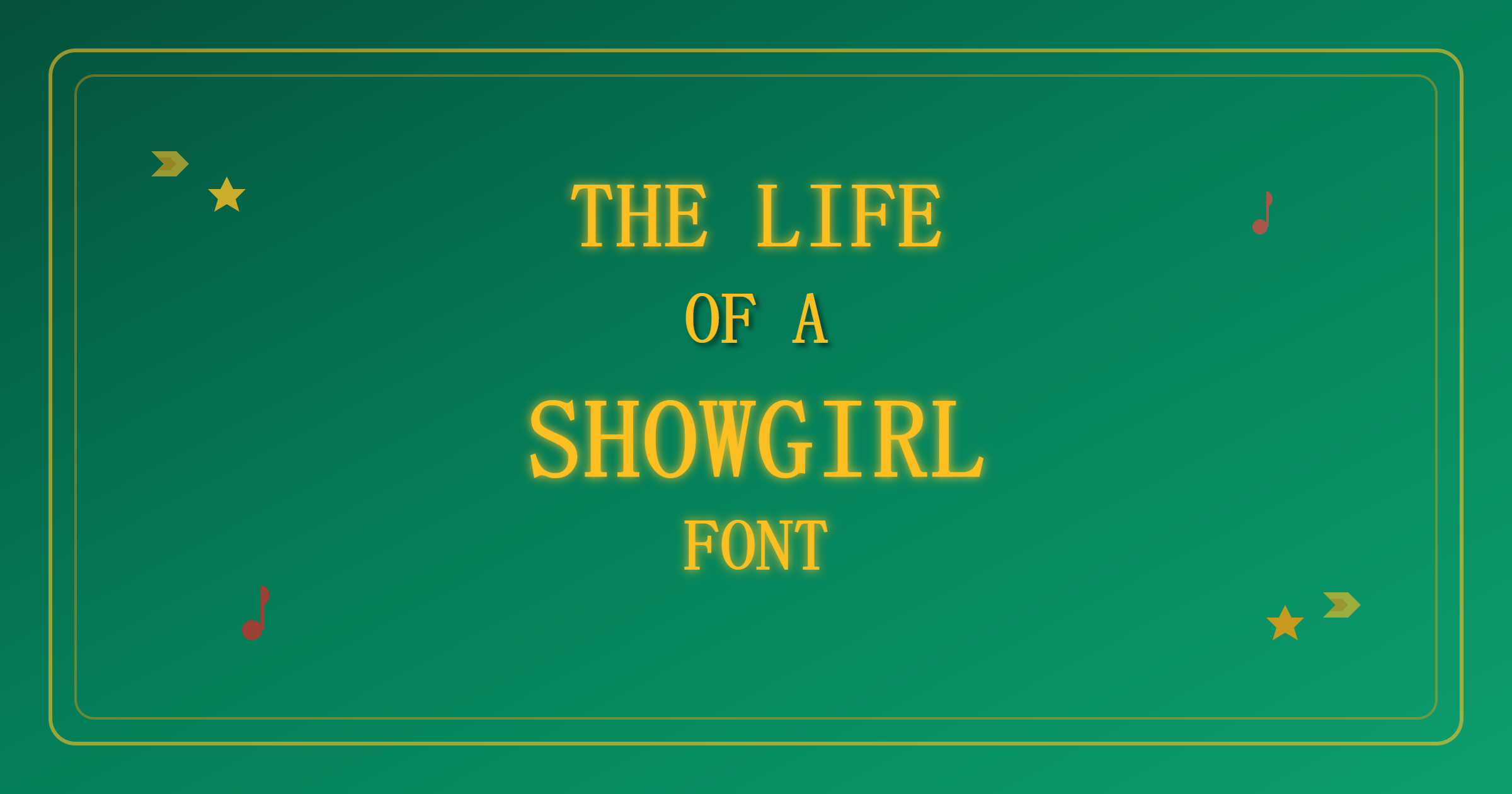 The Life of a Showgirl Font Designer - Create Beautiful Text Designs